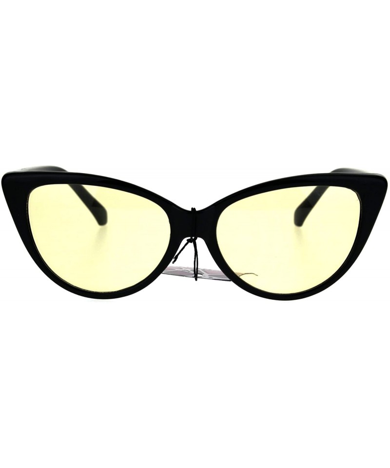 Retro Cat Eye Women Sunglasses Fashion Thick Frame Flash Mirroreded