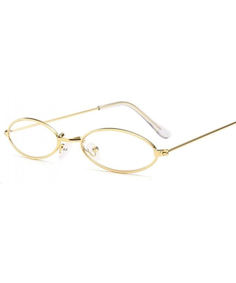 Retro Small Oval Sunglasses Women Female Vintage Hip Hop Balck Glasses